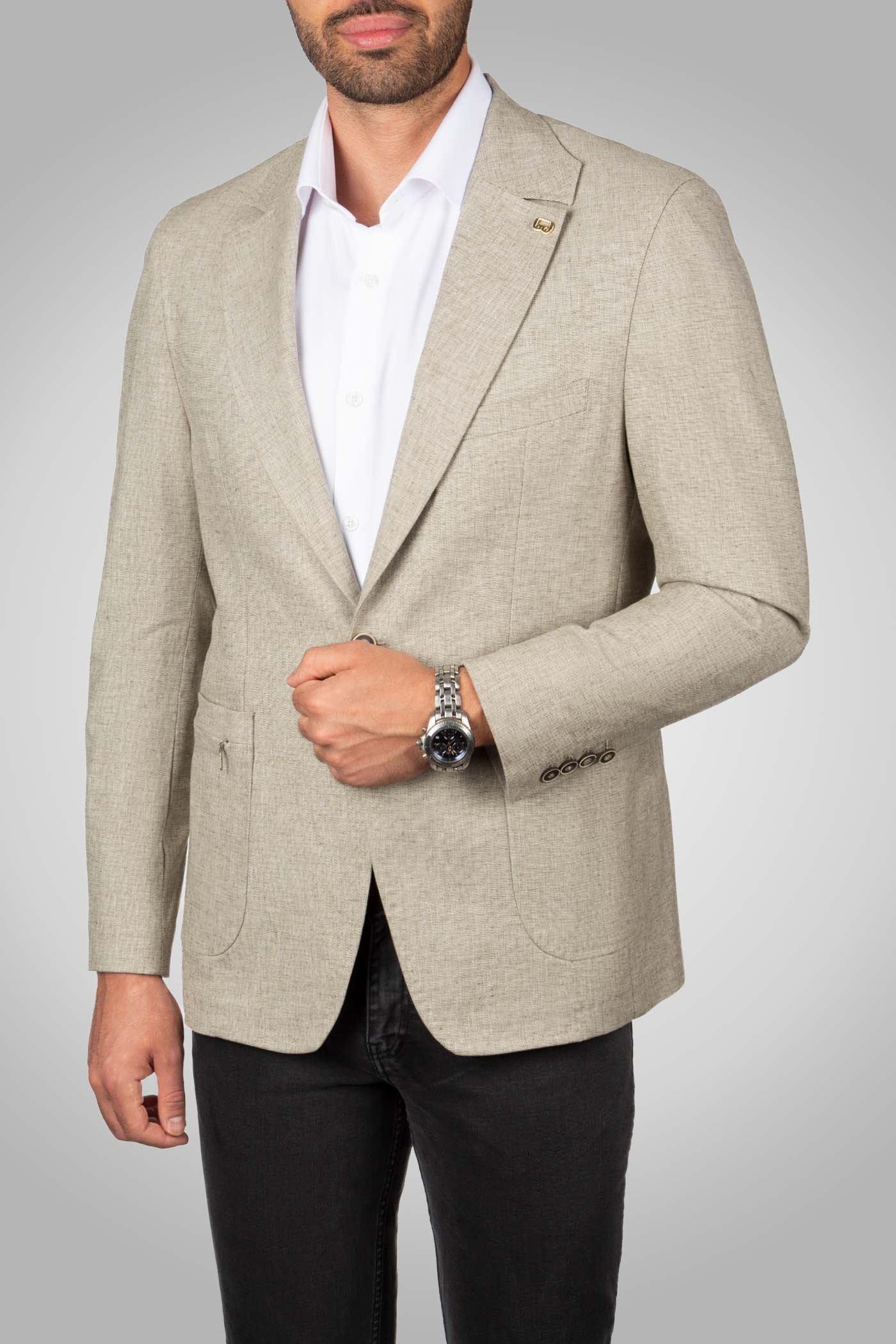 کت کتان نیمه آستر 110098 | فروشگاه اینترنتی گراد